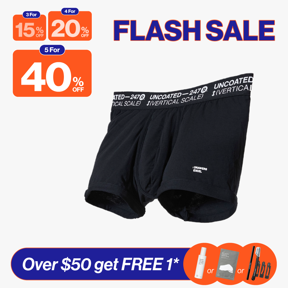 Drawers Excel (Real Black) | Uncoated 247 Singapore – FLEXIN Singapore